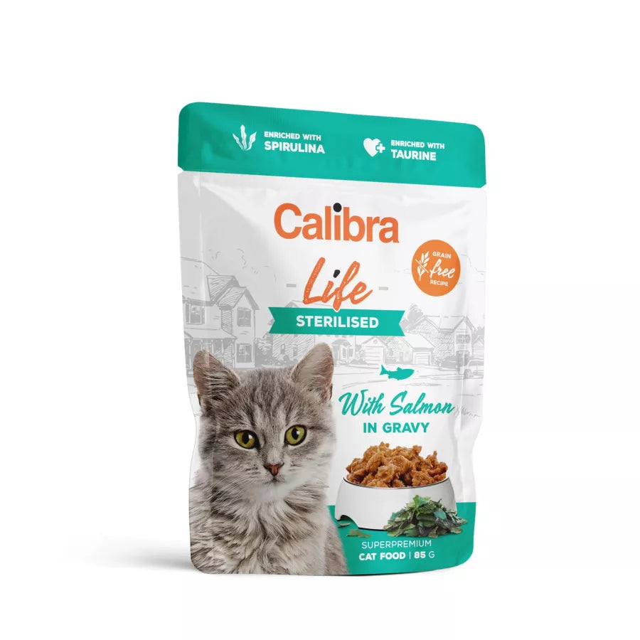 Calibra Cat Life Pouch Sterilised Salmon – MedicAnimal