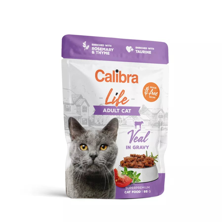 Calibra Cat Life Pouch Adult Veal – MedicAnimal