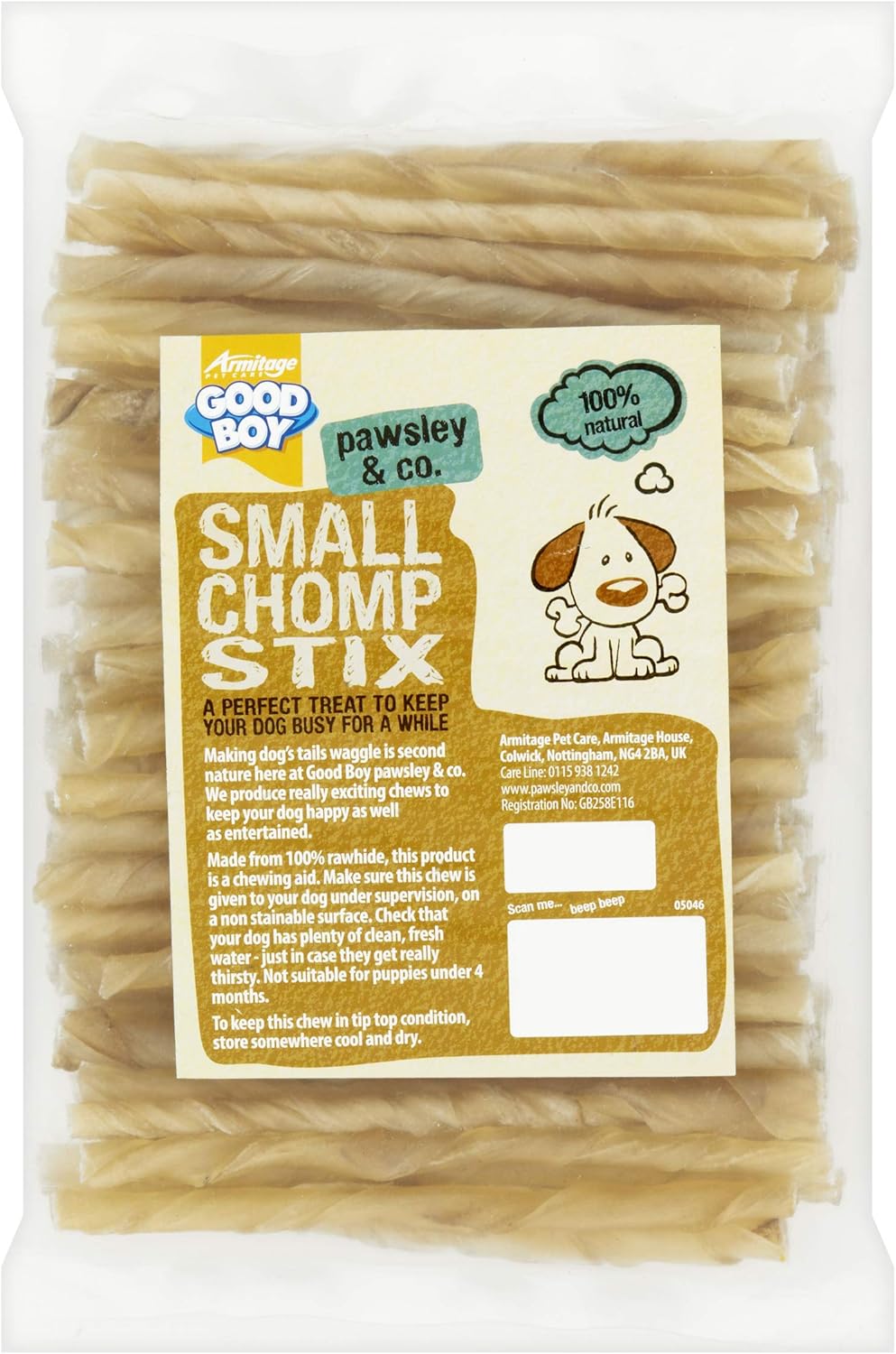 Good Boy Pawsley & Co Rawhide Chew Small Chomp Stix Dog Treats ...