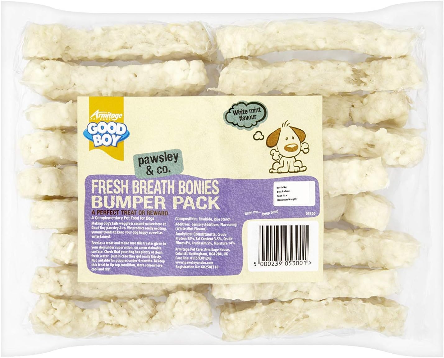 Good Boy Pawsley & Co Fresh Breath Bonies Bumper Pack Dog Treats ...