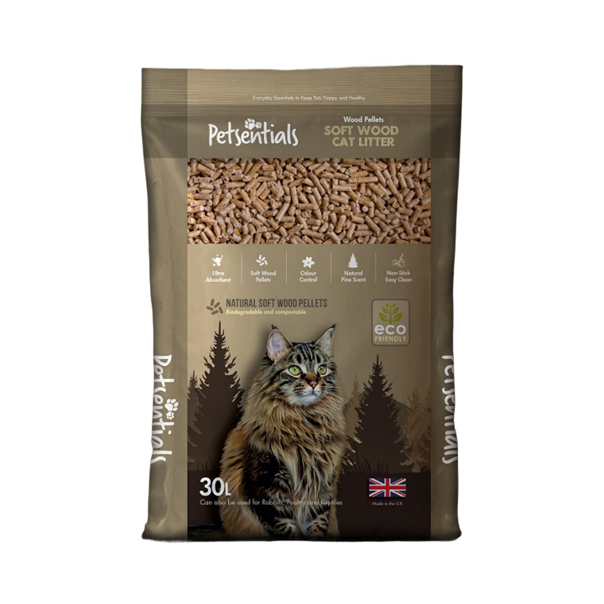Petsentials Biodegradable Wood Based Pine Scent Cat Litter|Cat litter ...