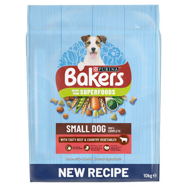 Bakers Superfoods Small Adult Dry Dog Food - Beef & Vegetables|Dog food ...