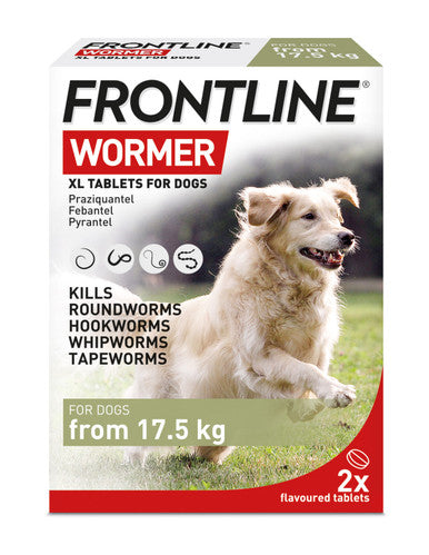 Frontline Wormer XL Flavoured Tablets for Dogs|Worming treatment|Dog ...