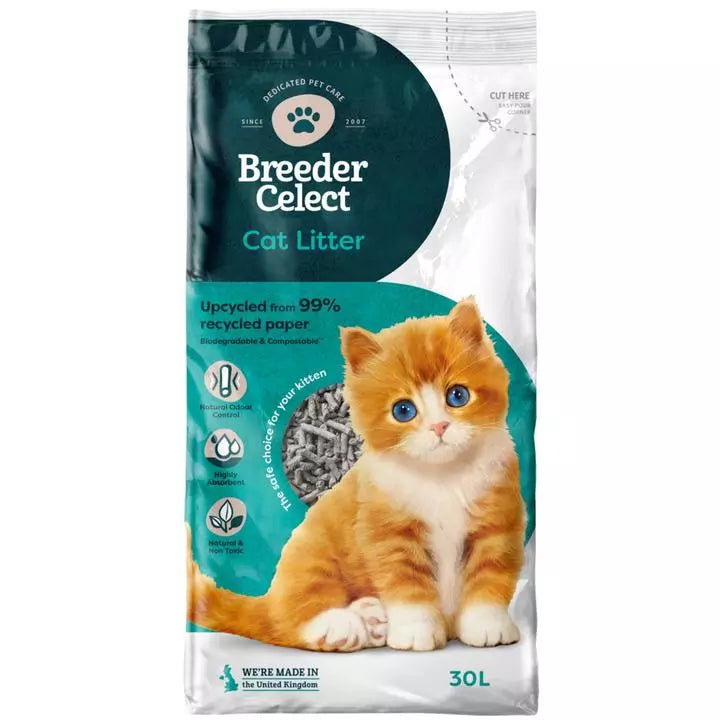 Breeder Celect Recycled Paper Cat Litter | MedicAnimal